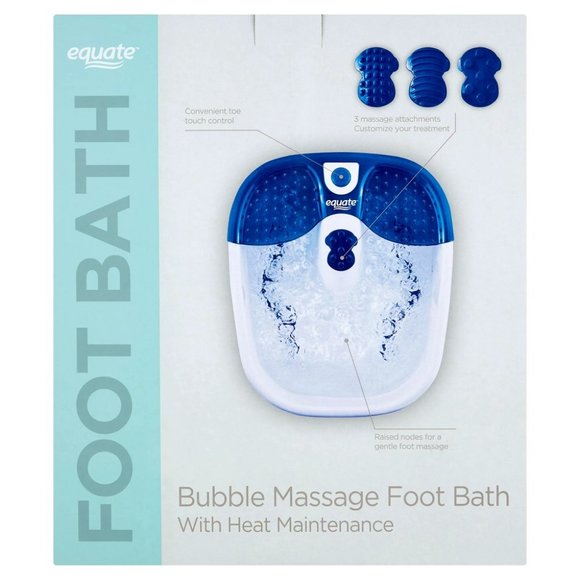 Bath | Equate Toe Touch Control Bubble Massage Foot Bath | Poshmark